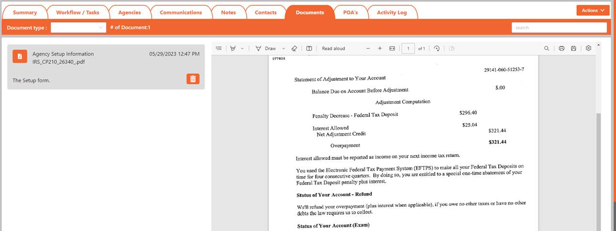 6. ContactsTab: This tab is used to hold all the account contacts setup ...